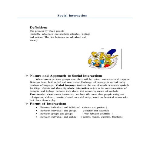 Social interaction | PPT