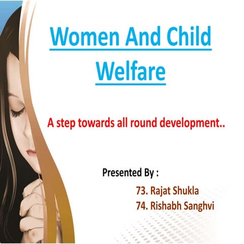 Women and Child Welfare | PPTX
