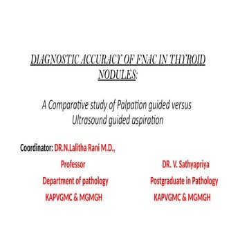 Fnac thyroid | PPTX