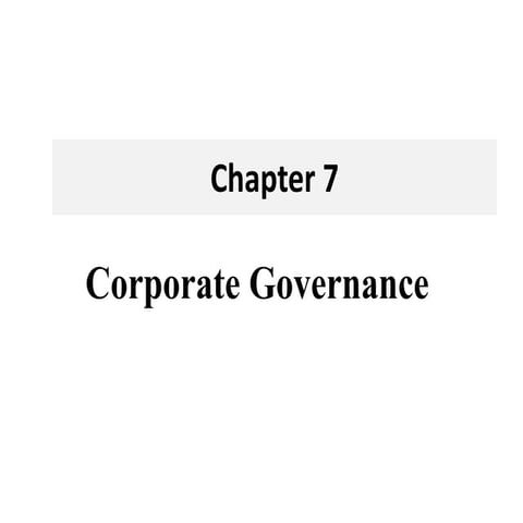 The cadbury committee report on corporate governance | PPTX