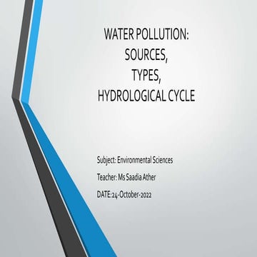 THE WATER ENVIRONMENT.pptx ENVIRONMENTAL SCIENCE | PPTX