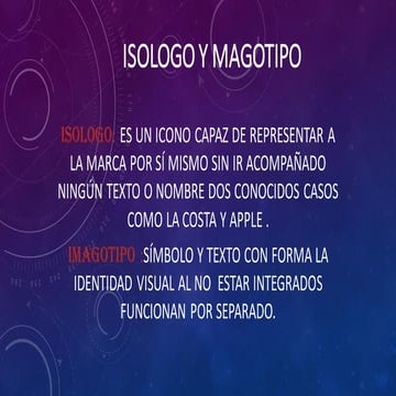 isotipo logotipo imagotipo isologo marca | PPTX