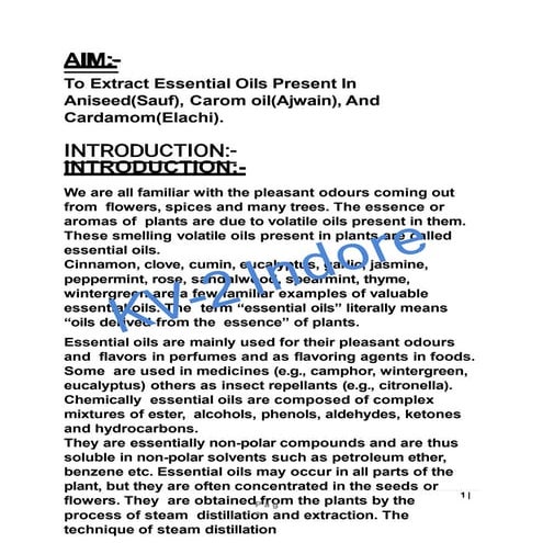 Extraction of Essential Oils-INVESTIGATORY PROJECT.pptx