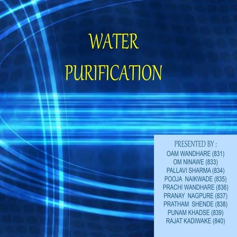 Water purification | PPTX