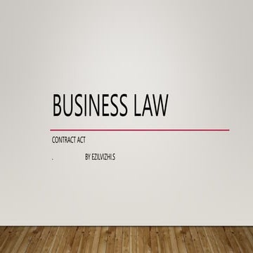 Business law | PPTX