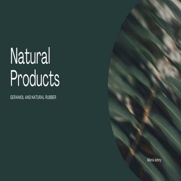 Natural products | PPT