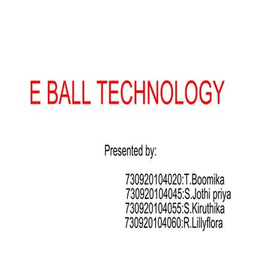 Abstract E-BALL TECHNOLOGY | DOCX
