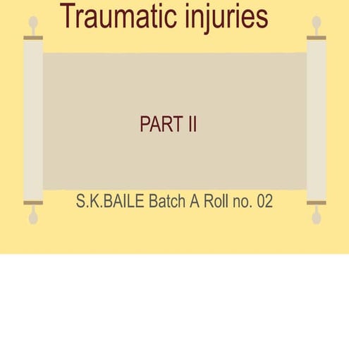 Traumatic injuries pedodontics dentistry | PDF | Death, Injury, or Military Conflict | Sensitive ...