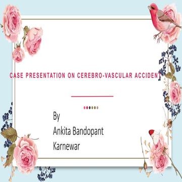Cerebrovascular accident ppt | PPTX | Brain and Nervous System Disorders | Diseases and Conditions