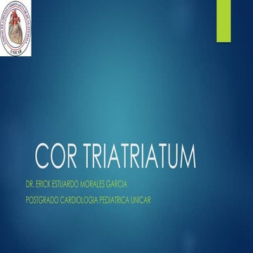 Cor Triatriatum Dexter Cardiopatía Cogenita | PPTX