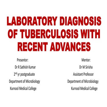 Lab diagnosis of TB | PPTX