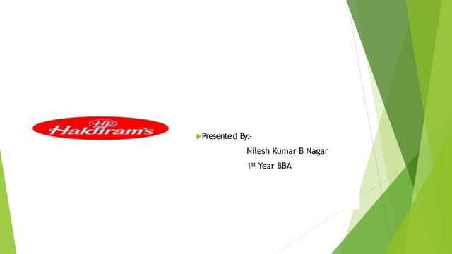 Haldirams Case Study | PPTX