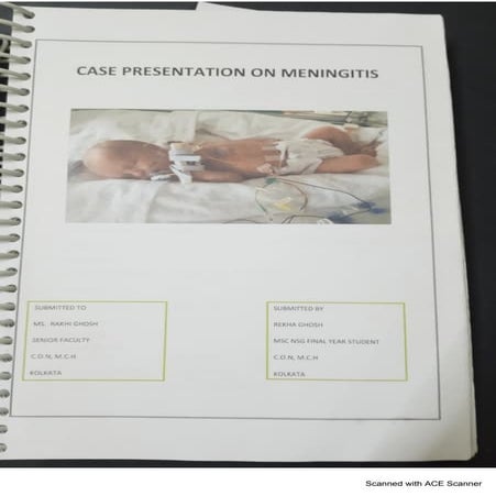 Case presentation on meningitis. | PDF