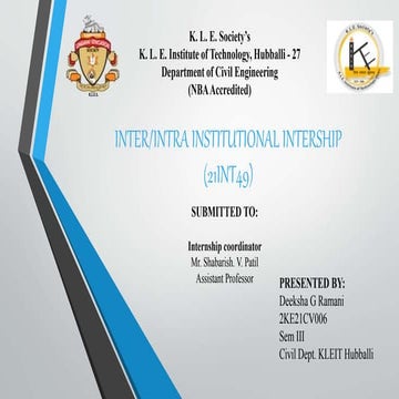 Internship preparation (VTU.. 21 scheme) | PPTX