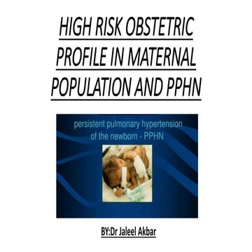 Persistent pulmonary hypertension of the newborn | PPTX