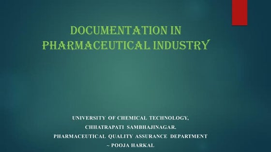 Master formula record | PPTX | Pharmaceutical Industry | Industries