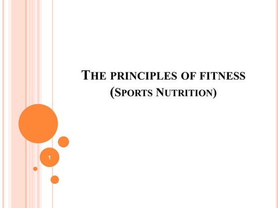 Fitness Training Principles | PPT