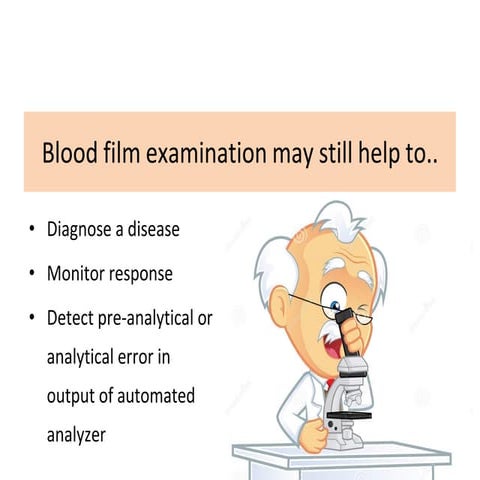 Blood smear Examination for different pathology | PDF