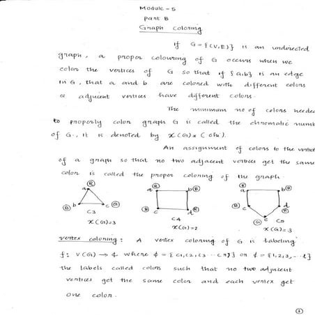 Graph coloring lecture notes.MAT 206 graph theory module 5 2019 scheme ...