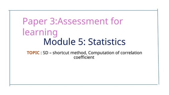 Spearman’s Rank Correlation Coefficient | PPT