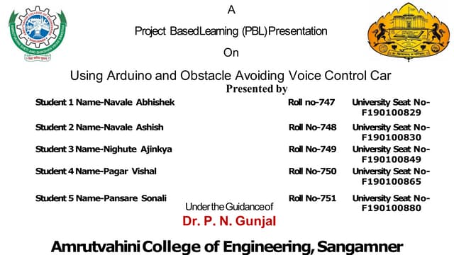 Arduino Obstacle Avoiding and voice control car | PDF