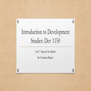 Development Studies presentation on understanding Development | PPTX