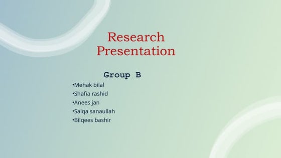 OBG Research | Obstetrical Gynecology | Problem statements | PPTX ...