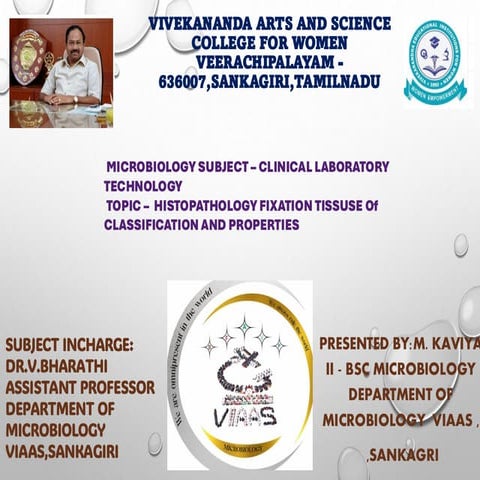 CLINICAL LABORATORY TECHNOLOGY -HISTOPATHOLOGY FIXATION OF TISSUES ...