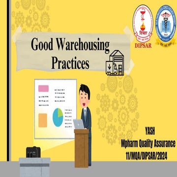 Good Warehouse Practices by WHO and standard Guidlines | PDF