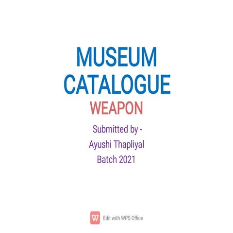 Fmt presentations weapons and injurues caused | PPT