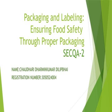 Packaging and Labeling: Ensuring Food Safety Through Proper Packaging ...