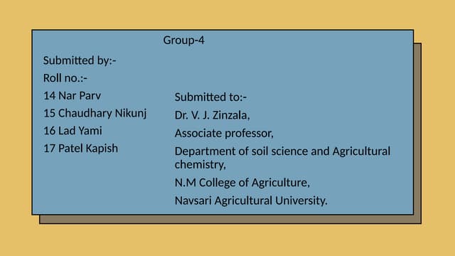 Determining Soil organic carbon by Walkley and Black method | PPTX