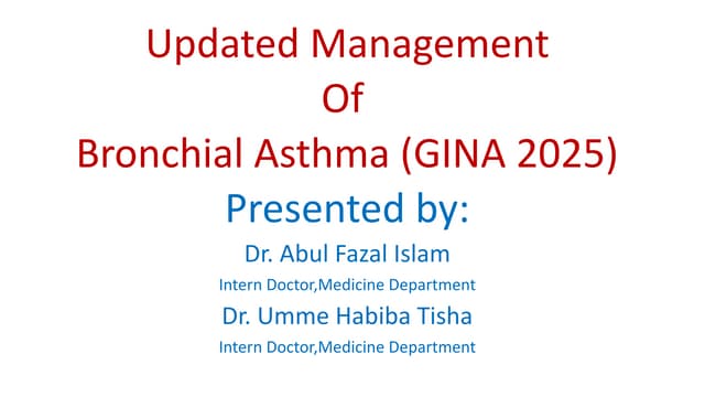 Asthma Review - GINA guidelines summary 2024 | PDF | Lung and ...