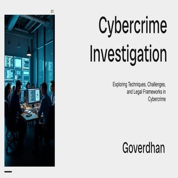 cybercrime investigation and digital forensics | PDF