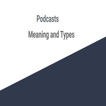 Podcast: Learn, Explore, and Stay Informed | PDF