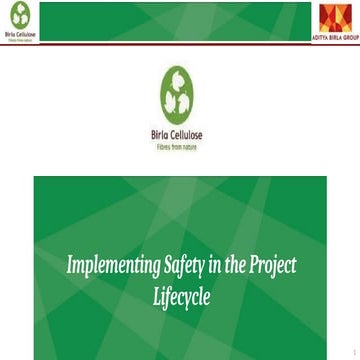 Safety in project lifecycle of implementation | PPTX