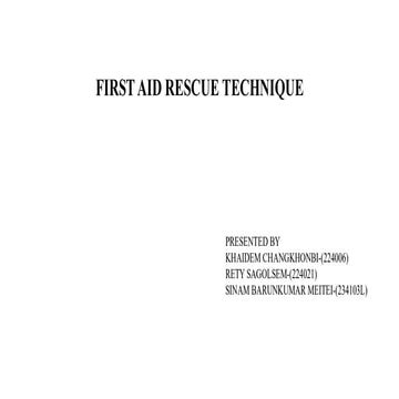 First aid rescue for electrical safety in | PDF