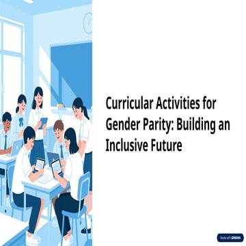 Gender and Development Workshops for Training | PPTX