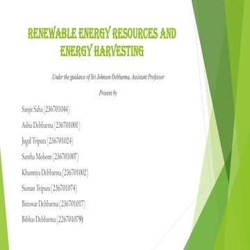 Presentation renewable energy resources | PPTX