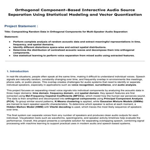 Probability and random process project report | PDF