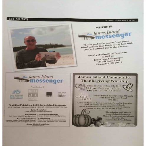 Charlie Morrison's James Island Messenger - The Ads | PDF