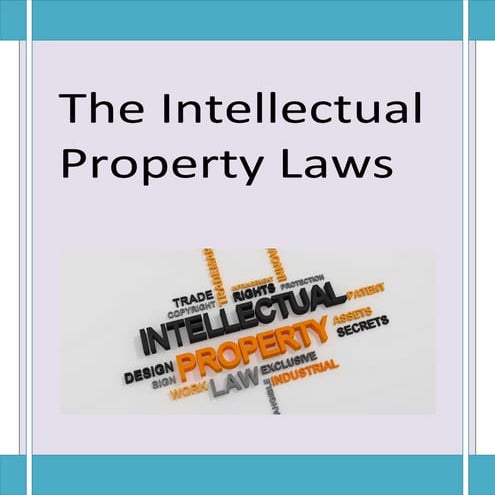 The intellectual property laws | PDF