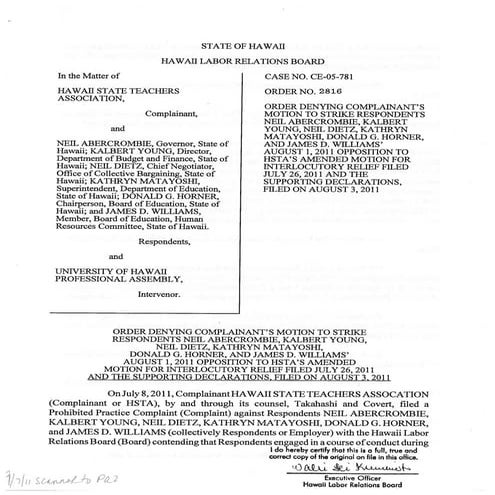 HLRB Ruling on Motion to Strike Respondents' Opposition | PDF