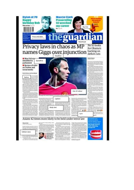 Newspaper annotations | DOCX | Technology & Computing