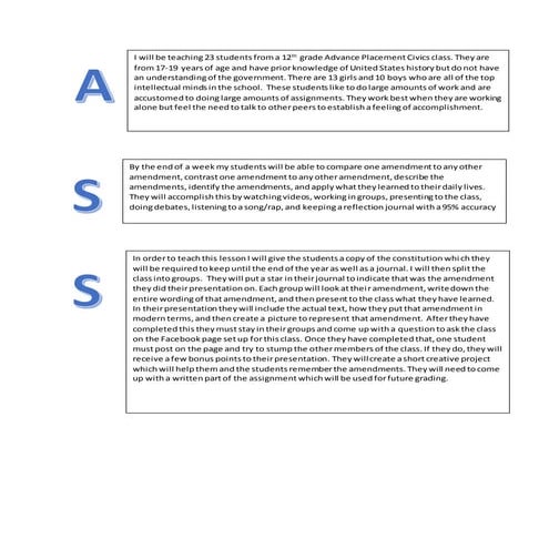 Constitution Lesson Plan: 4th Grade | DOCX