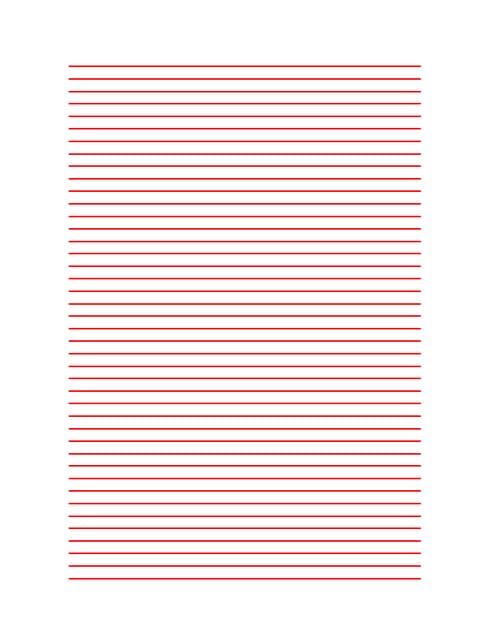 Plantilla para interlineado.