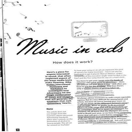 Music In Ads | PDF | Music | Entertainment