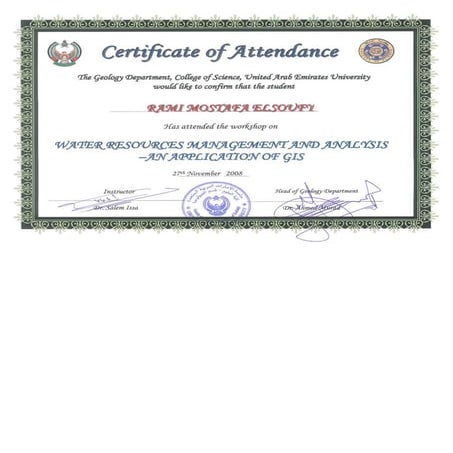 GIS certificate | PDF