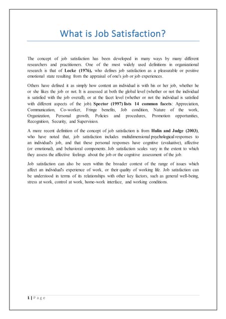 Job-Satisfaction in human resources pptx | PPT