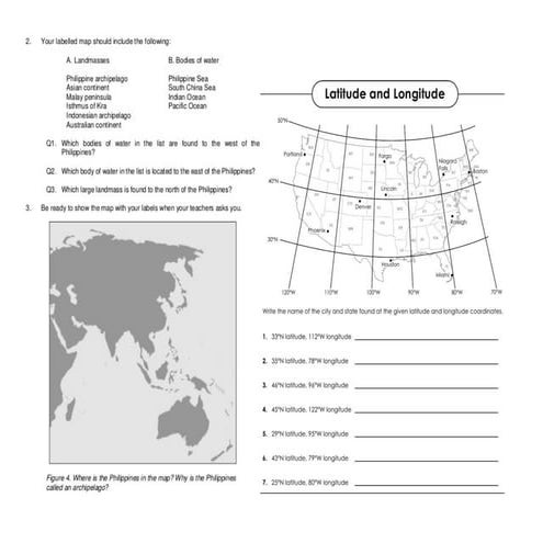 worksheet lat long | PPT